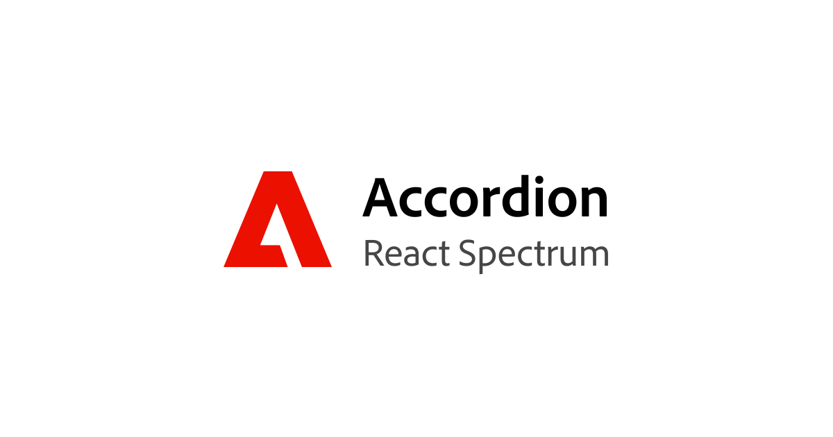 Accordion | React Spectrum
