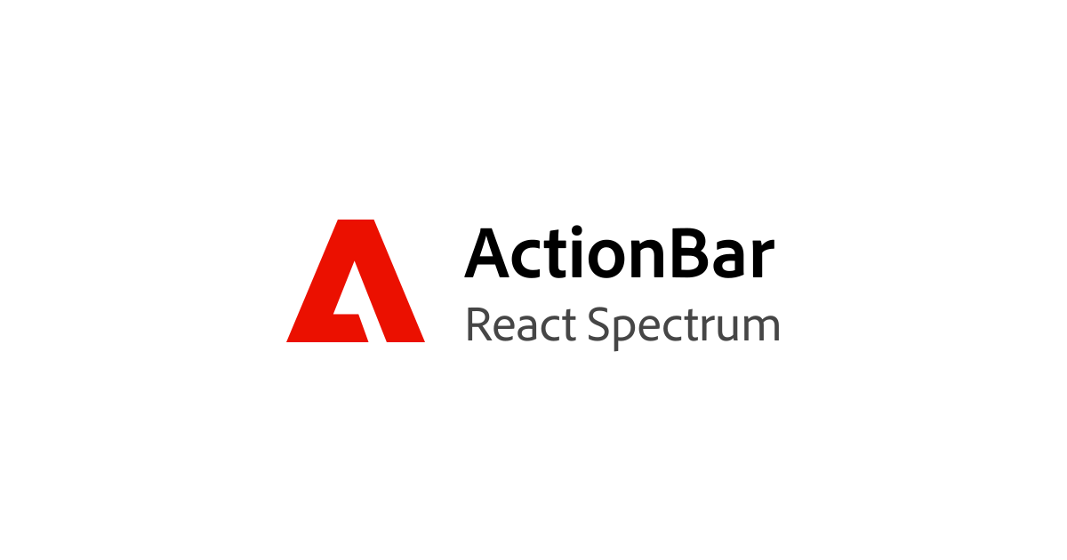 ActionBar | React Spectrum