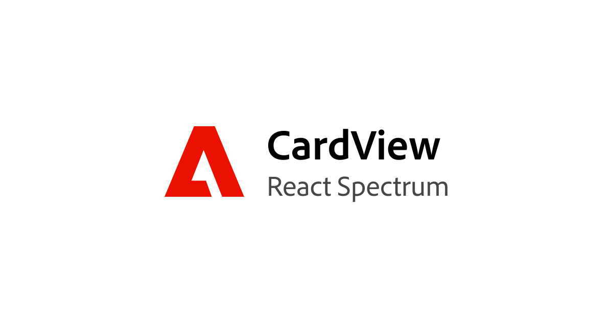 CardView | React Spectrum