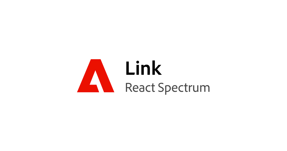 Link | React Spectrum