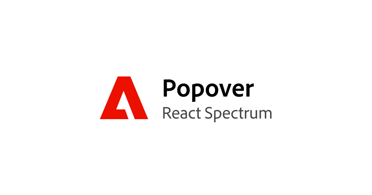 Popover | React Spectrum