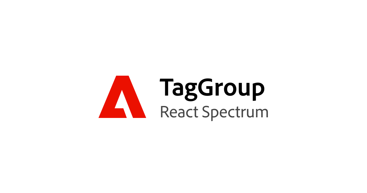 TagGroup | React Spectrum